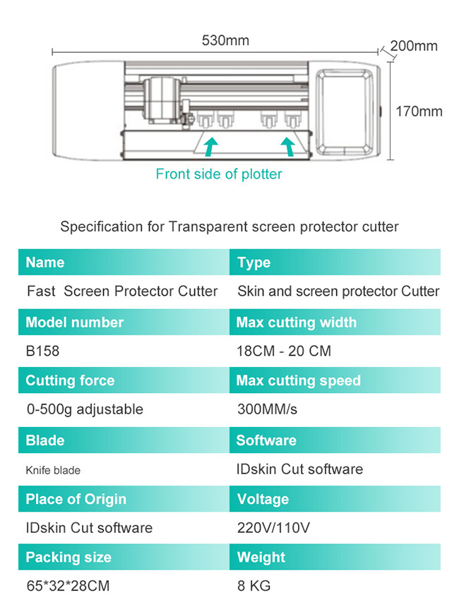 Front Back Film Phone Cutter Mobile Glass Screen Cut Machine Hydrogel ...