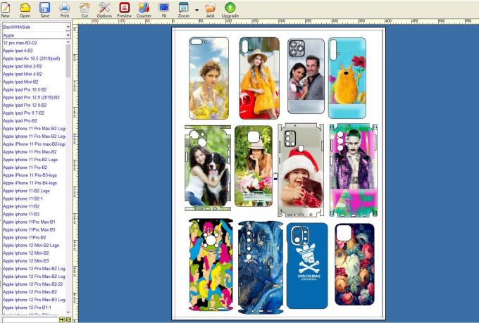 Daqin 10000 Mobile Skin Software Free Download Template For Phone ...