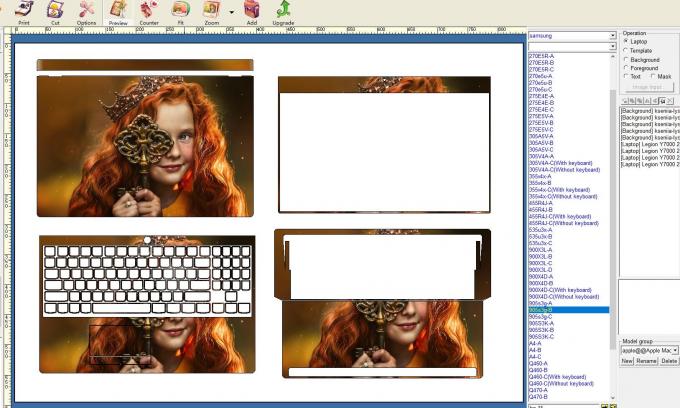 Waterproof Die Cut Sticker Printer Machine For Laptop Skin Printing